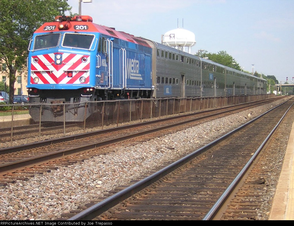 METX 201, makes no stop at naperville today